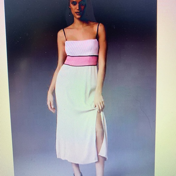 Anthropologie | Dresses | Anthropologie Maeve Colorblock Slip Midi ...